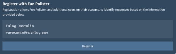 Participant registration – Poll Everywhere
