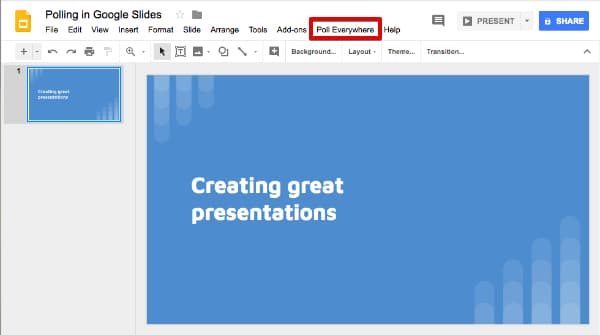 Inserting Screenshots With Poll Everywhere For Google Slides Poll 